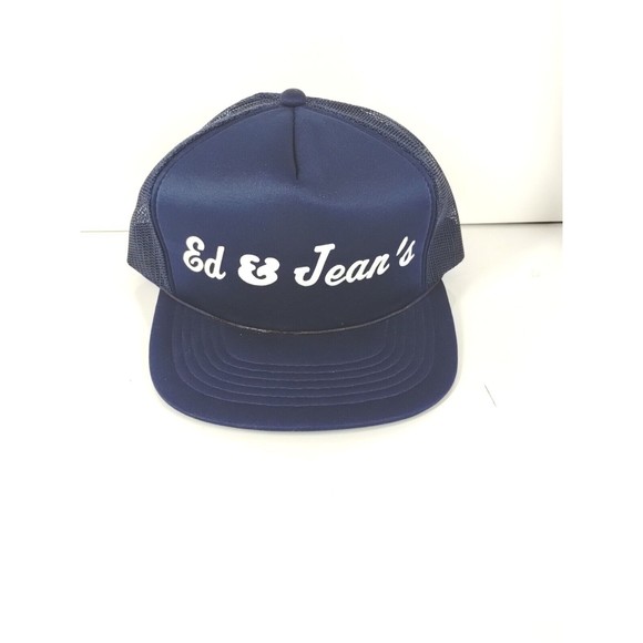 Ed and Jean's | Accessories | Used Ed Jeans Mesh Trucker Hat Cap Dark ...